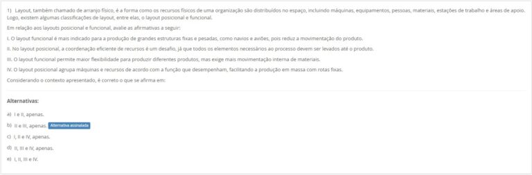 Av1 – Layout, Fluxo e Planejamento da Produção: Todas as Respostas ...